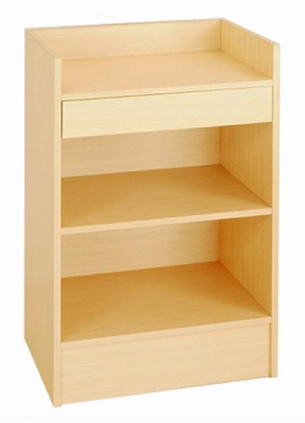 Cash Register Stands - Maple checkout counter display fixture