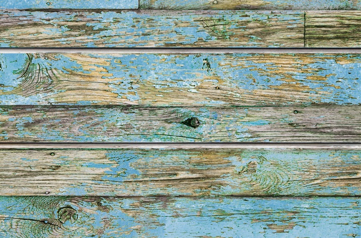 Old Blue Wood Siding